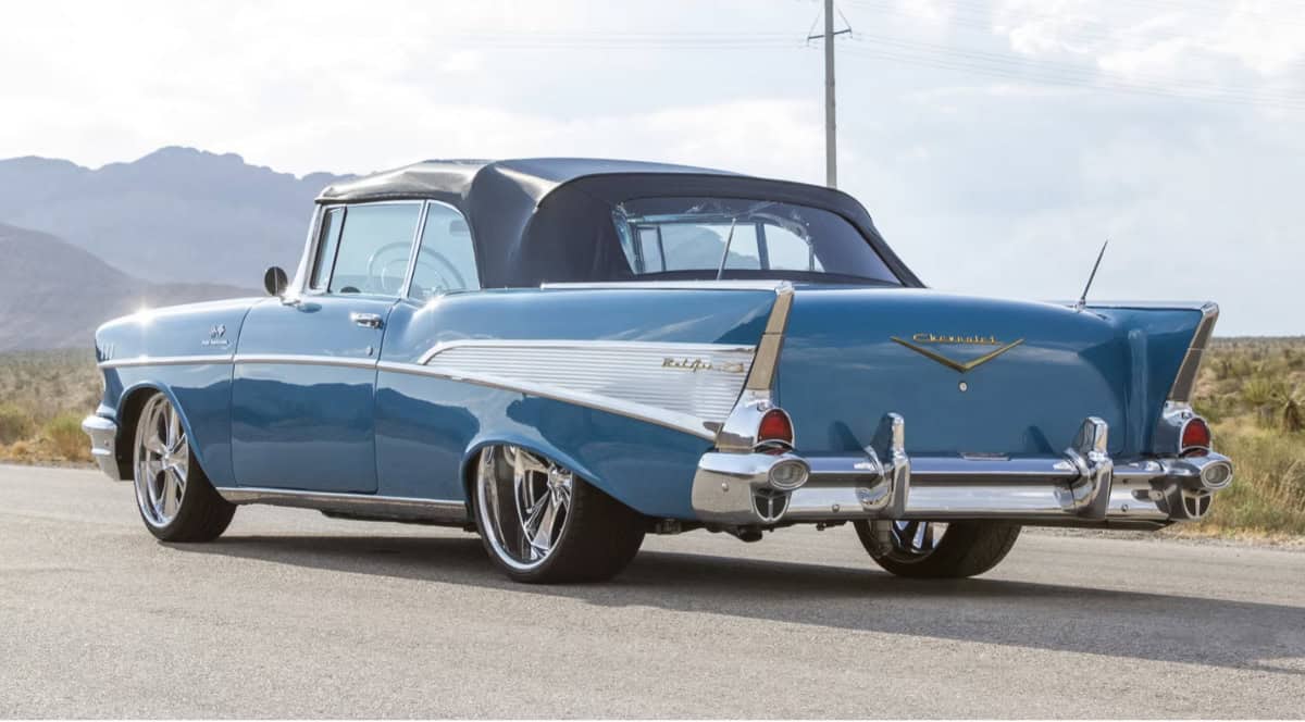 1957 Chevrolet Bel Air Convertible in Harbor Blue - Nostalgic Rides